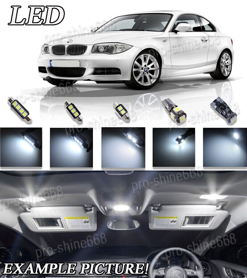 8pcs White Canbus LED Interior Lights Package Bulb For 08-13 BMW 128i ...