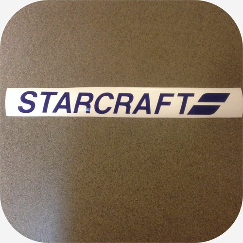 Decal for Starcraft Pop Up Tent Camper Travel Trailer Sticker Blue logo ...