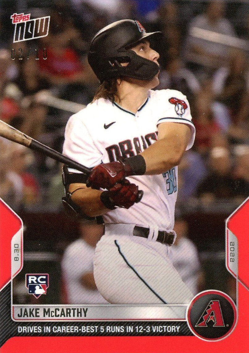 2022 Topps Now - Red #811 Jake McCarthy /10 (RC) for sale online | eBay