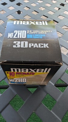 MAXELL Floppy Diskettes 3.5" 1.44MB MF 2HD PC Formatted 22 disks New +8 ...