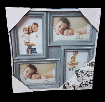 z Cornice Multifoto Parete Muro 4 Foto 15x10 Porta Fotografie Vintage ...