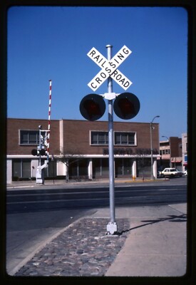 Railroad Slide - Chicago North Western Crossing Signs Signals 1989 ...