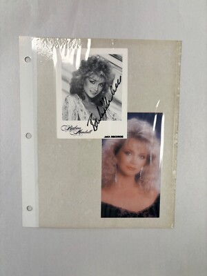 Vintage Barbara Mandrell & Robert Redford Autographed Photos & Cards In ...