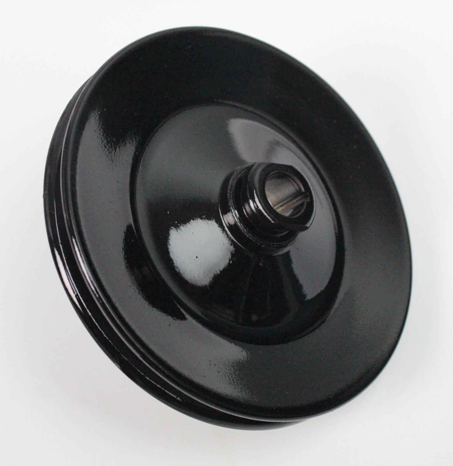 SB Chevy Black Saginaw Power Steering Pump & Bracket & Pulley Kit SBC ...