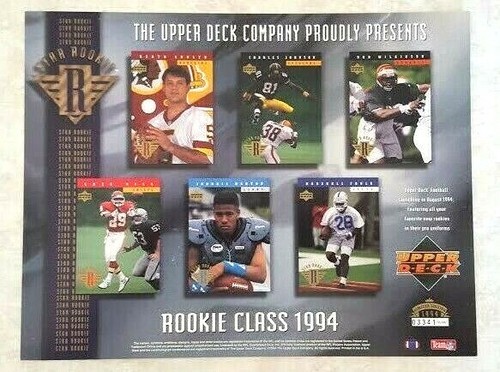 1994 NFL Upper Deck Rookie Class Draft Sheet Limited Edition Marshall ...