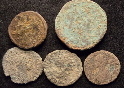 Ancient Roman Mix Coins Lot of 5 Various Bronze 19-27mm LOT L | eBay