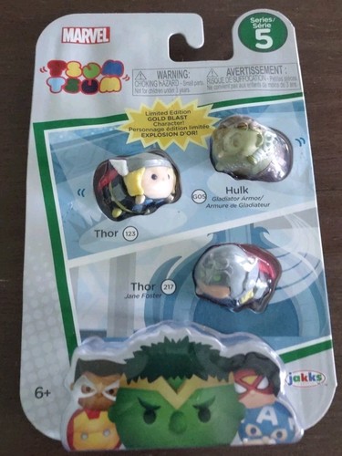 Tsum Tsum Limited Edition Gold Blast Hulk, 2 Thor Marvel Unopened 2017 ...