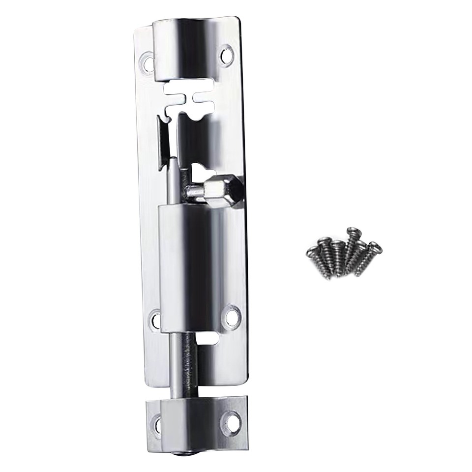 1Pc 5 Inch Door Latch Sliding Lock Bolt Latch Hasp Staple Gate Safety ...