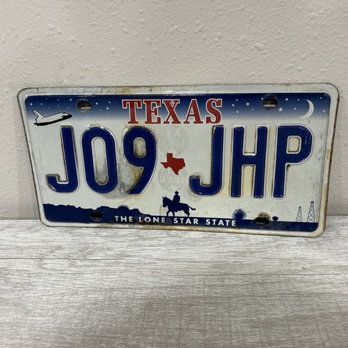 Vintage 2000 Texas Truck Space Shuttle Cowboy Oil Rig License Plate # ...