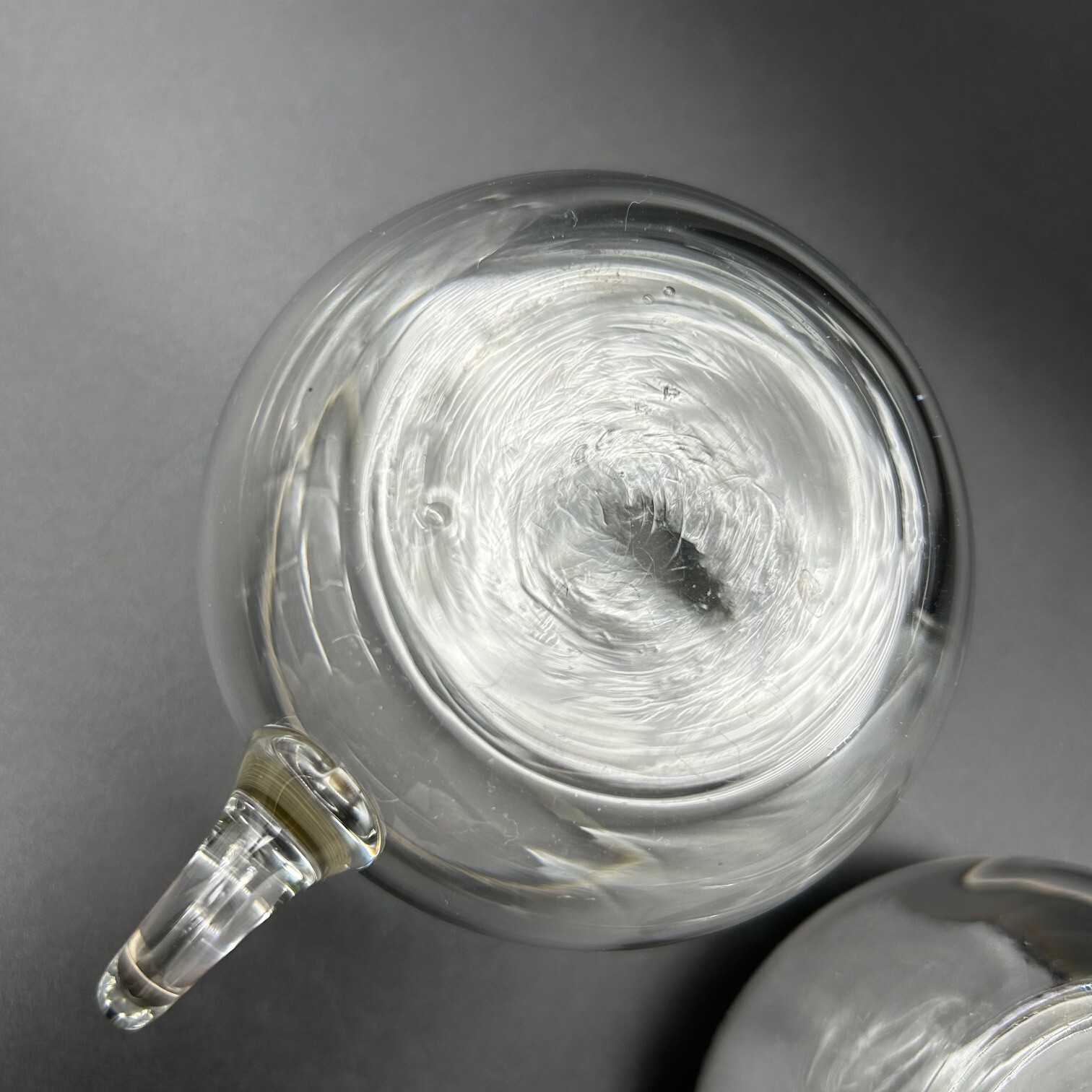 MCM Dorothy Thorpe Style Roly Poly Cream & Sugar with Thick Silver Band ...