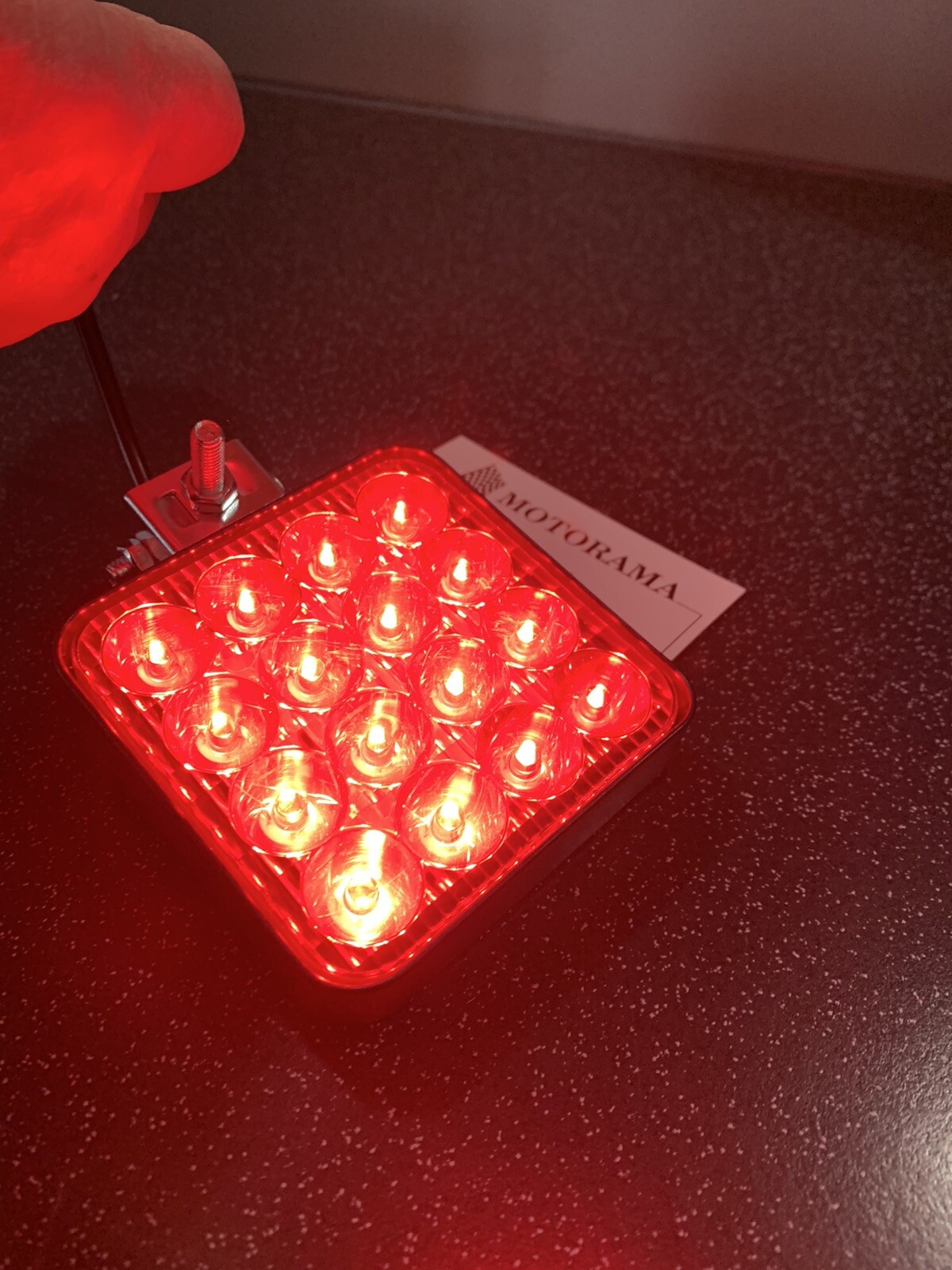 2x Ring Type 12v Car/Van/Trailer Extra Bright Led Rear Red Fog Light ...