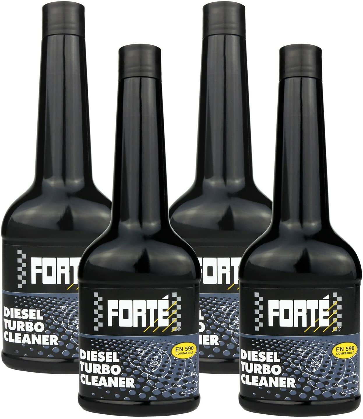 FORTE DIESEL TURBO CLEANER 4 x 400ML CLEANS EGR VALVES ALL DIESEL ...