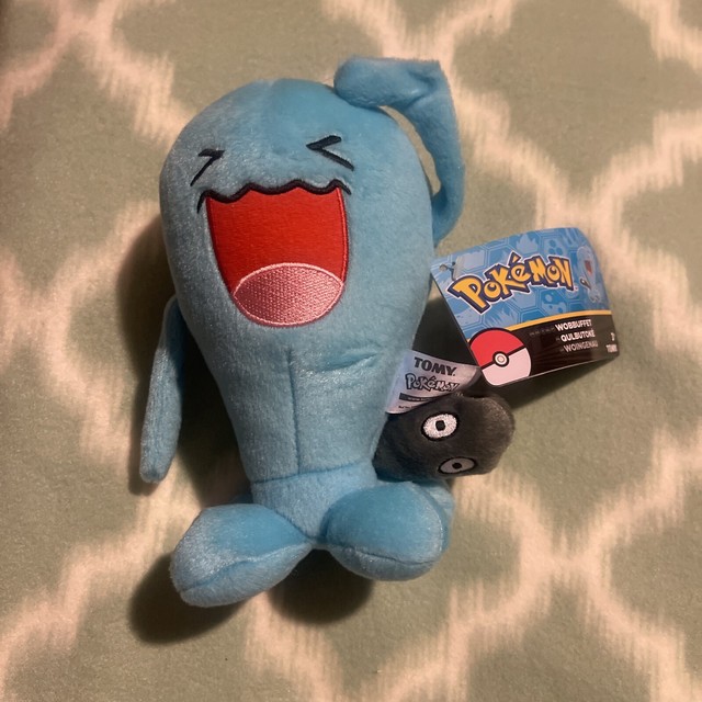 Pokemon Wobbuffet Plush Toy 8" TOMY Nintendo Official Licensed for sale ...