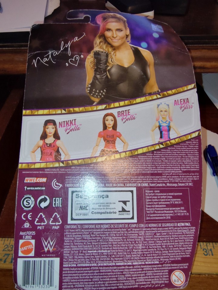 WWE WWF Mattel Natayla Neidhart Diva Womens Wrestling Figure Superstars ...