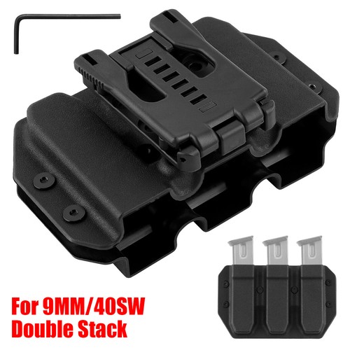 Magazine Carrier 9MM / 40SW Triple Mag Pouch Mag Holster fits Double ...