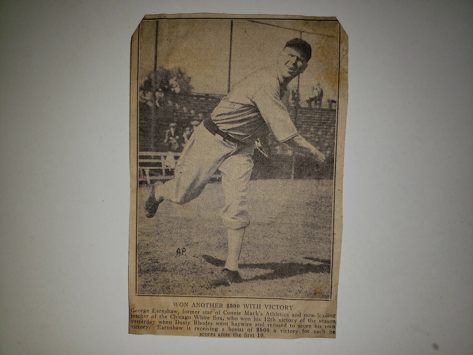 George Moose Earnshaw White Sox 1934 Portrait Panel RARE! | eBay