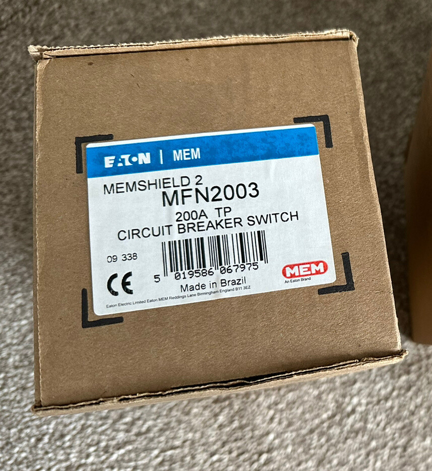 MEM MCCB 200 Amp Triple Pole 200a MOULDED Case Switch Memshield 2 ...