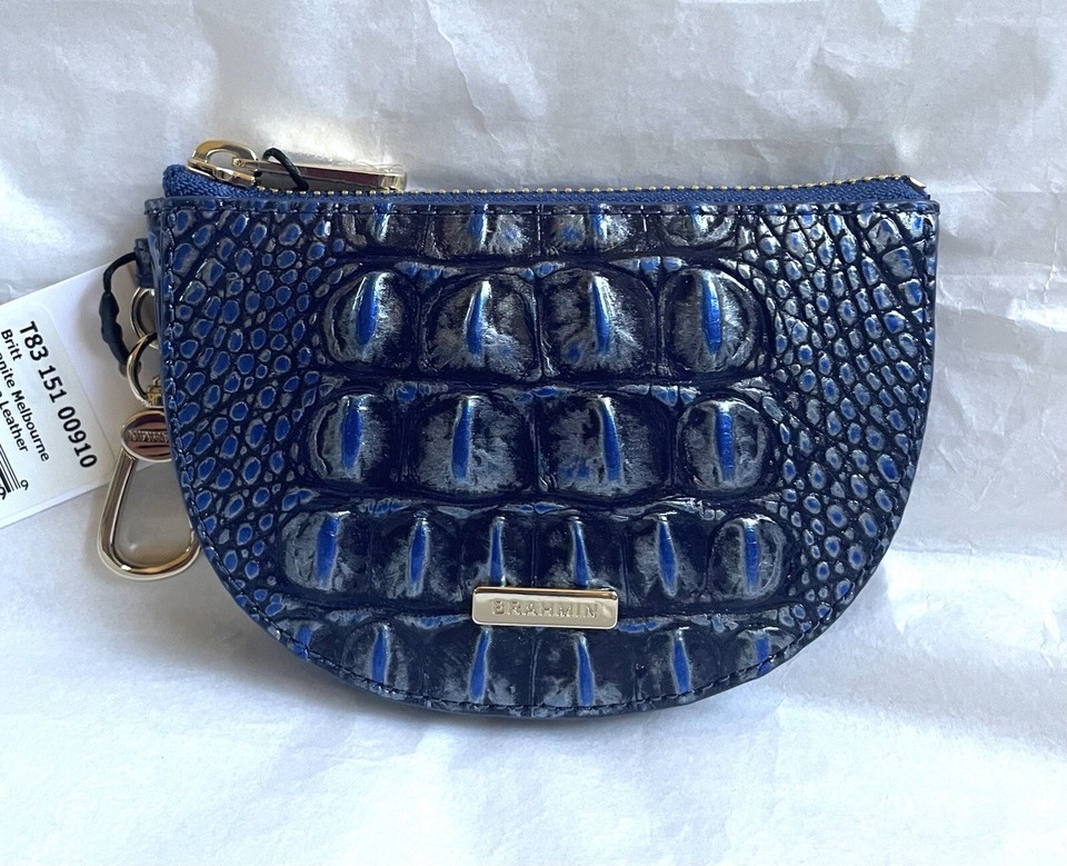 New Brahmin Melbourne BRITT Credit Card Coin Purse Case Wallet KYANITE ...