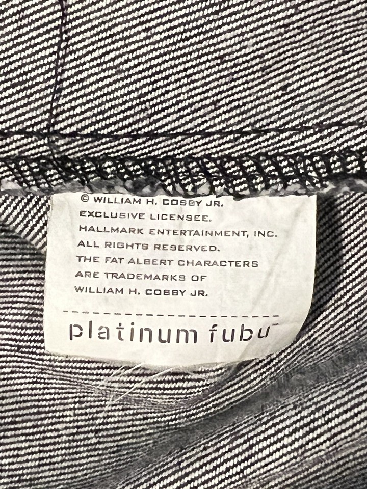 Platinum Fubu Men Jacket 3XL Fat Albert Gang Big Patch Black Heavy ...