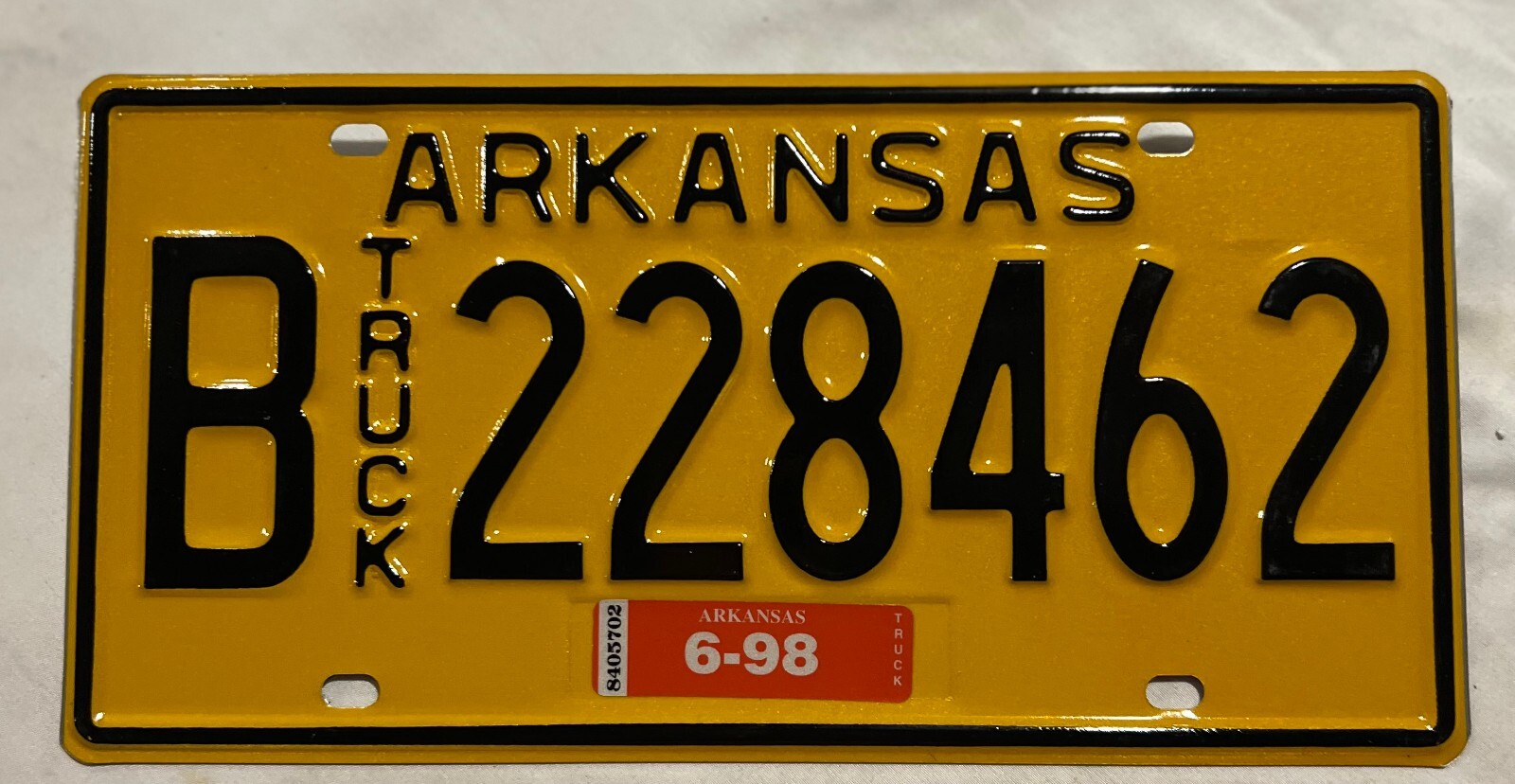 LICENSE PLATES ARKANSAS TRUCK B 228462 1998 | eBay