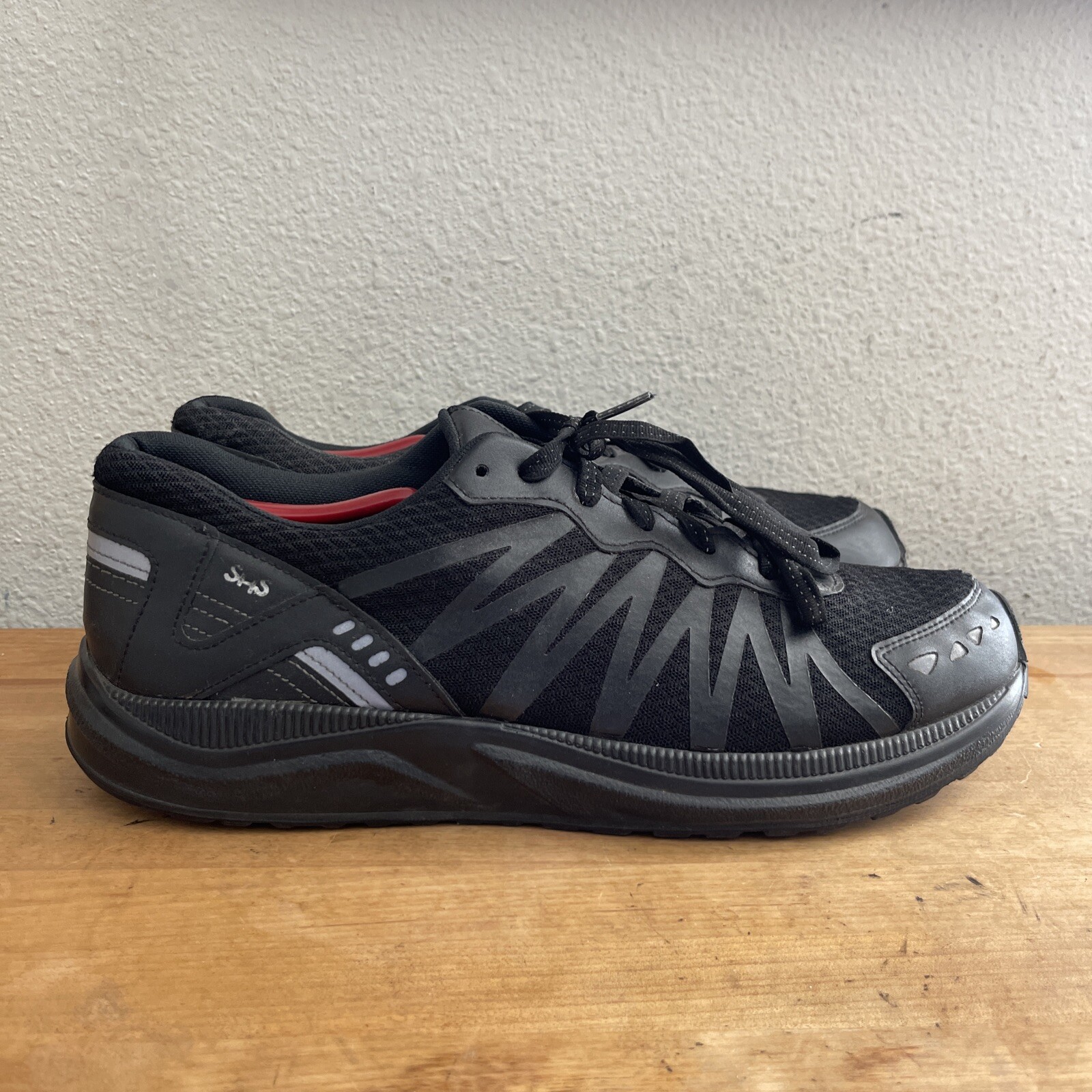 SAS 'Pursuit' Mens Black Running Walking Comfort Shoe… - Gem