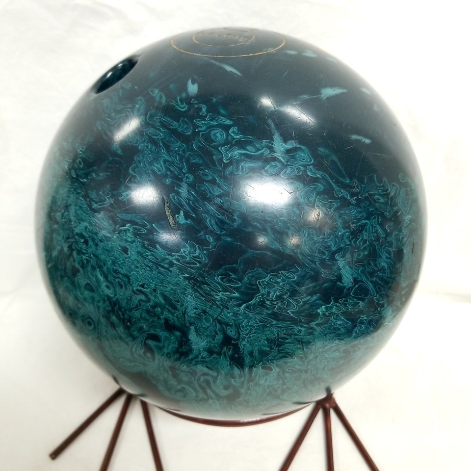 Ebonite Cougar Bowling Ball Green Marble Swirl 13 LB | eBay