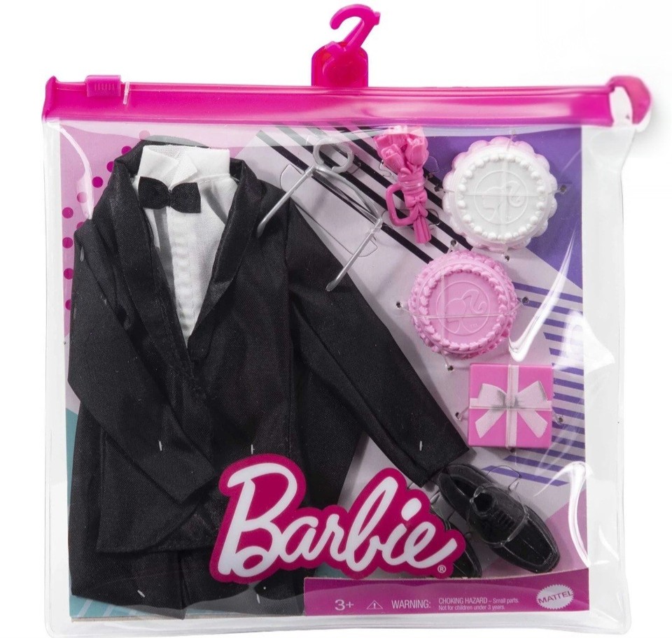 Barbie Mattel Ken Doll TUXEDO, Bridal Set Groom Outfit - Tux, Shoes ...