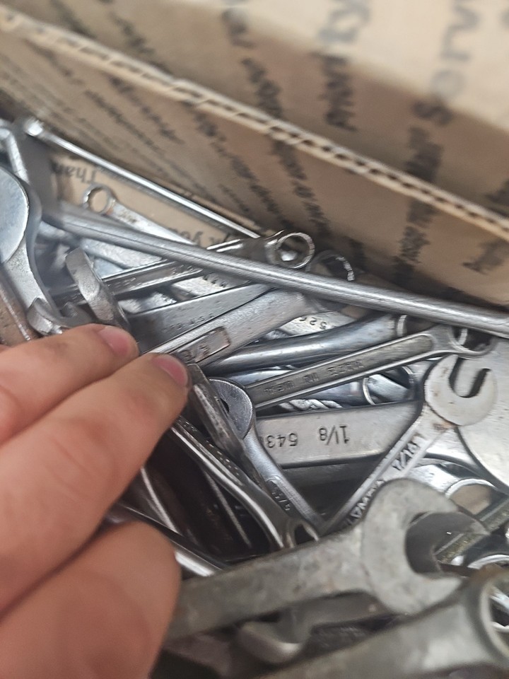 K937- Box of USA WRENCHES - ALL USA- including Crafsman and others - 19 ...