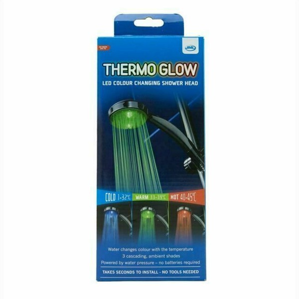 JML Thermo Glow LED Shower Head - Silver for sale online | eBay
