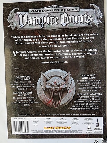 Warhammer U pick choose books army codex Orcs Vampire Empire Wood High ...