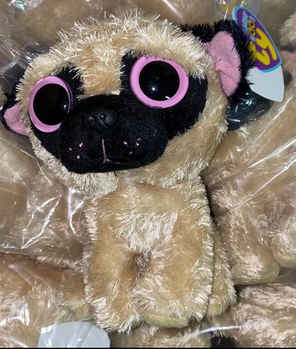 *RARE and Retired* Ty Beanie Boo ‘PUGSLY’ The Pug (2013) NEW with ...