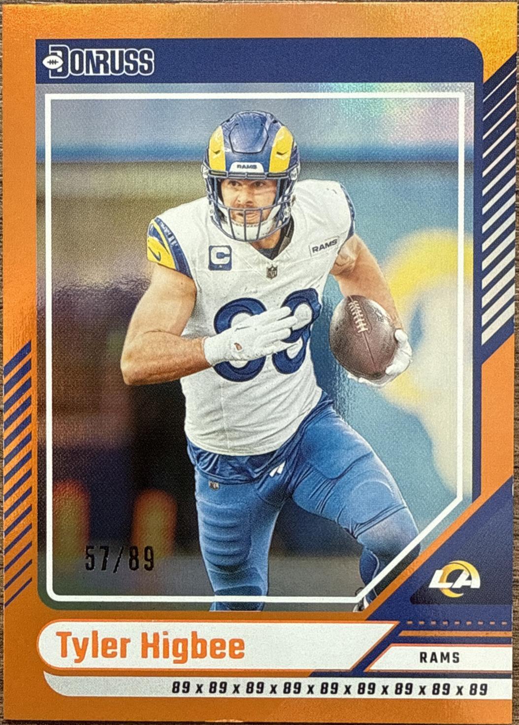 2024 Panini Donruss - Tyler Higbee #186 Jersey Number /89 for sale ...
