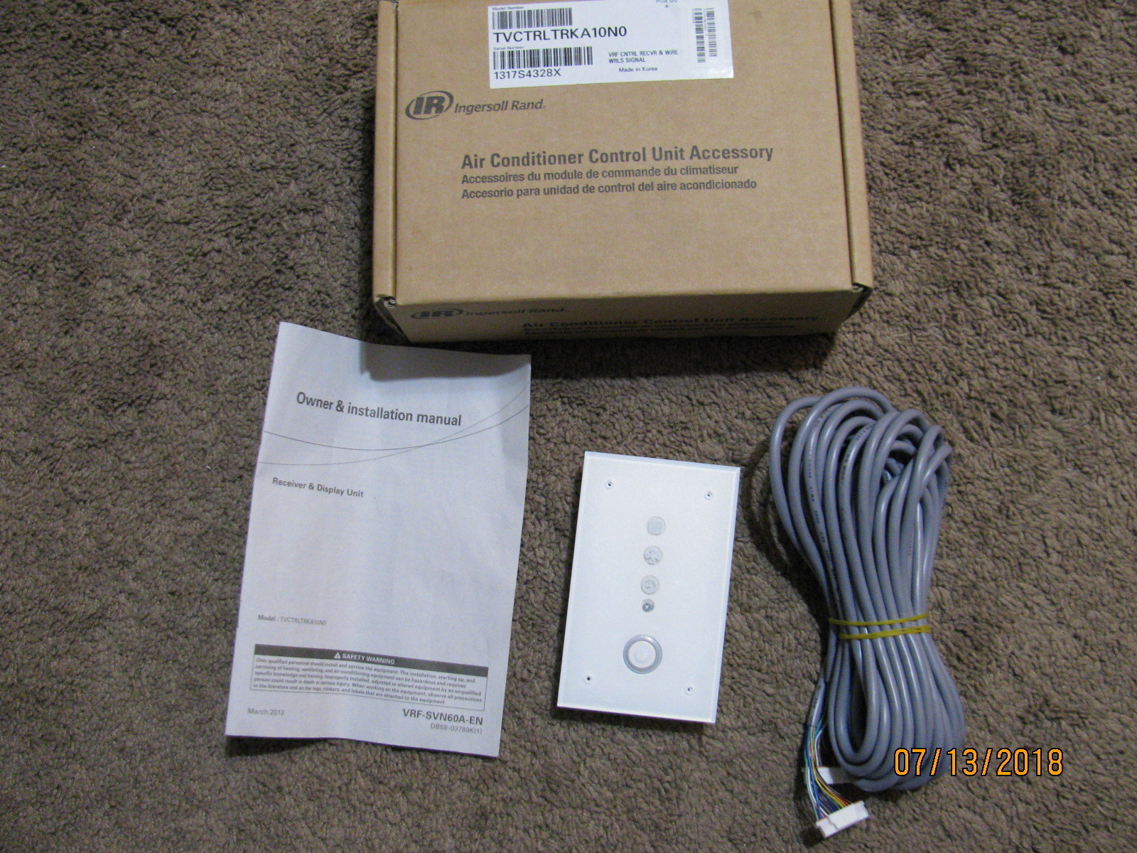Trane/ Ingersol Rand VRF Control Receiver and Wiring Kit ...
