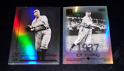 CY YOUNG TOPPS TRIBUTE 2004 and 2010 REFRACTOR CLEVELAND HOF | eBay