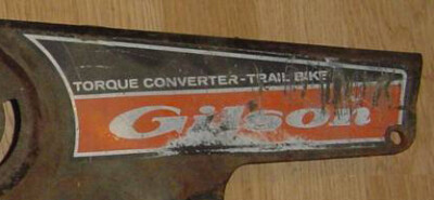 GILSON minibike mini bike decals wards sticker chain guard torque trail ...