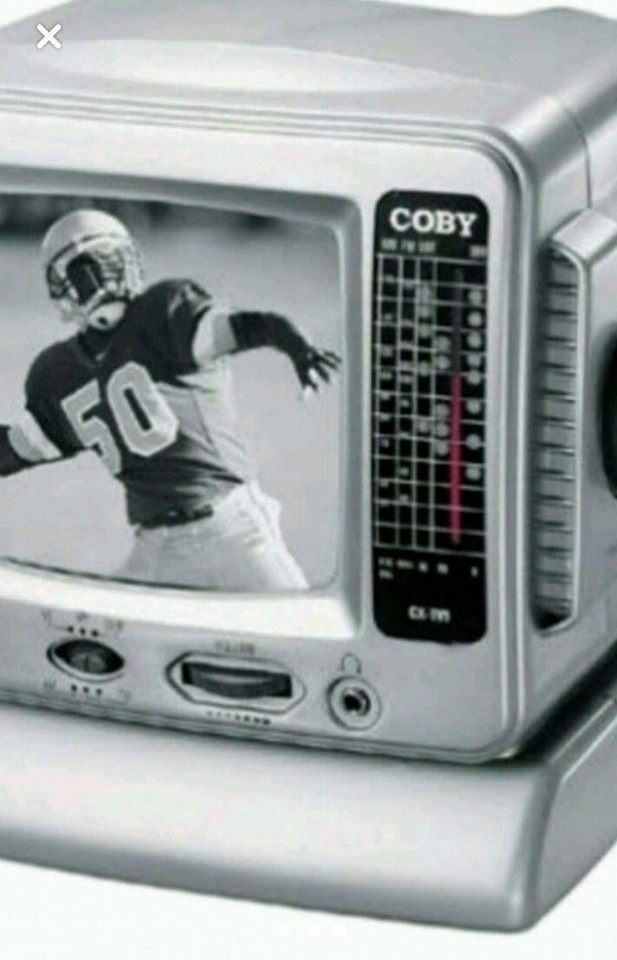 Coby 5 Inch Black And White Vintage TV With Plug | eBay