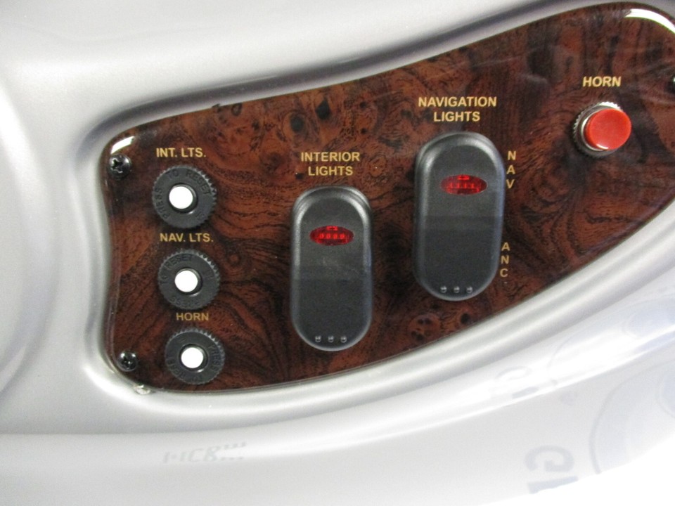 Boat Center Console Top Cover Helm Dash Pontoon Gauge Switch Panel Silver