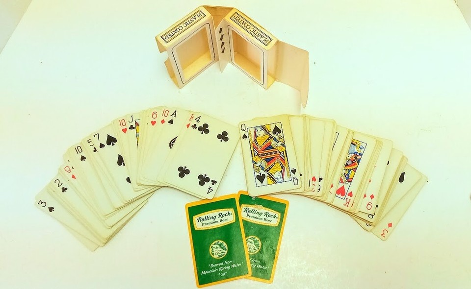 Vintage Custom Rolling Rock Playing Cards 2 Decks 2 Designs 1 Box | eBay