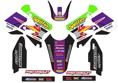 Graphics for Kawasaki KLX400 KLX 400 Splitfire Decals Logo Sticker