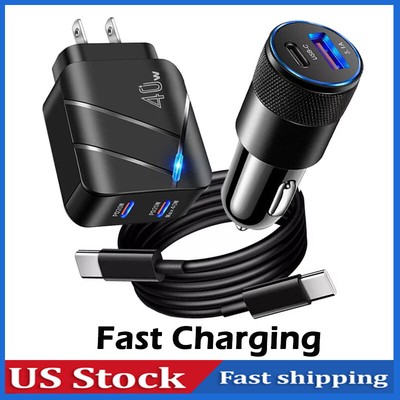 68W Fast Charging Car Charger & Wall Charger For Motorola Moto G Power ...