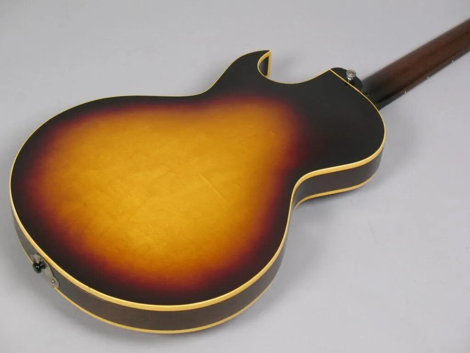 22.75"Short Scale Vintage Sunburst Semi Hollow Body ElectricGuitar ...