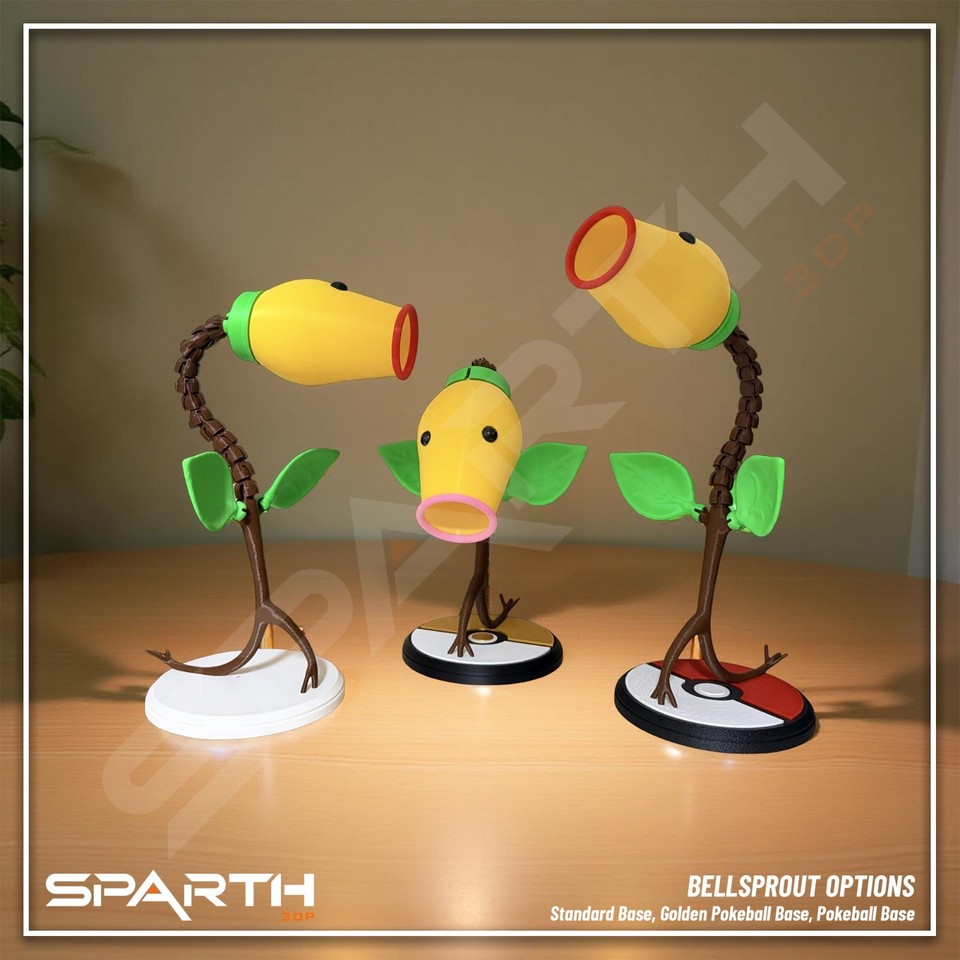 NEW 2026 - Pokémon Bellsprout Night Lamp Gift Idea - White Base | eBay