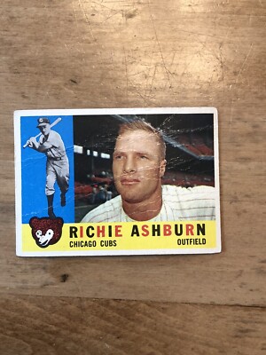 1960 Topps #305 Richie Ashburn Chicago Cubs HOF | eBay