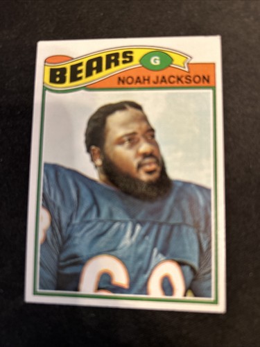 1977 Topps Football Rookie RC Card #86 Noah Jackson Chicago Bears VgEx ...