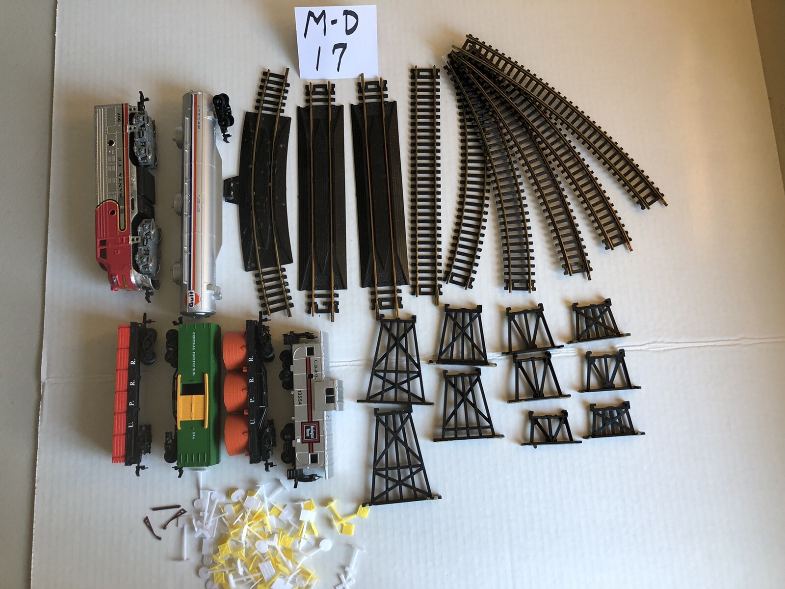 bachmann tyco atlas train track ho scale engine, cars, parts lot ...