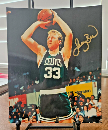Larry Bird Autograph 8 x 10 Photo! Auto! COA! | eBay