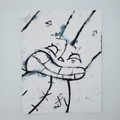 PUKE Graffiti Art ORIGINAL Street Outsider Pop Modern CAT PAINTING | eBay