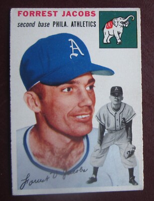1954 Topps Forrest "Spook" Jacobs (Philadelphia Athletics) #129 VG | eBay