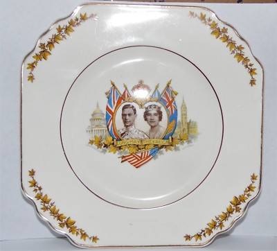 Wedgwood & Co. Ltd. Long May They Reign Plate George & Elizabeth 1939 ...