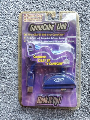 Nintendo Intec Game Cube Link Game Boy Advance SP GBA New Sealed! Blue ...